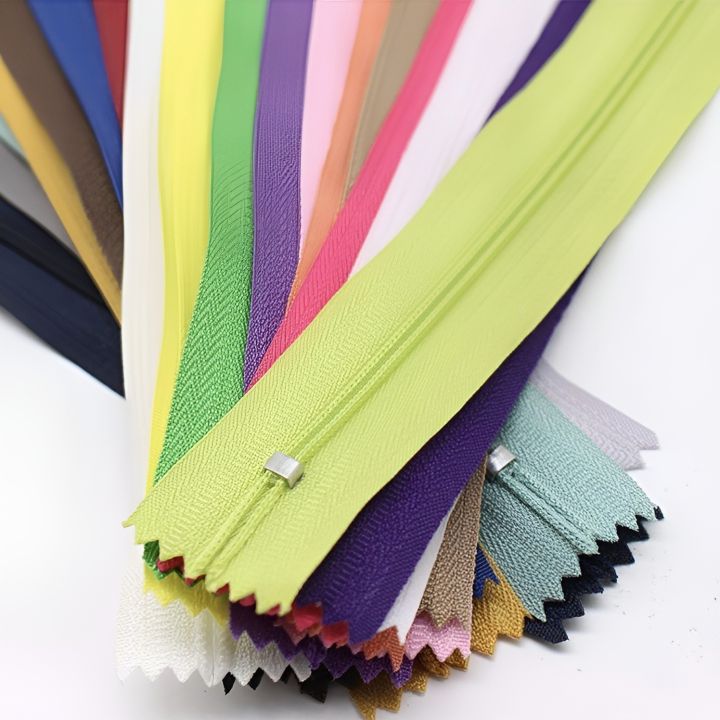 20pcs Long nylon zipper auto lock zip closed end zipper finished zip ...