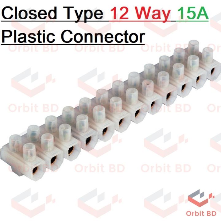 15Amp 12 Way Electrical Cables Joint Terminals AC 220V 15A 12 Point ...
