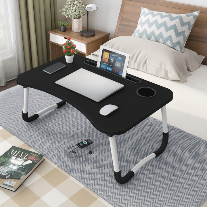 Multipurpose Portable Folding Laptop Table with Cup Holder " Multi ...