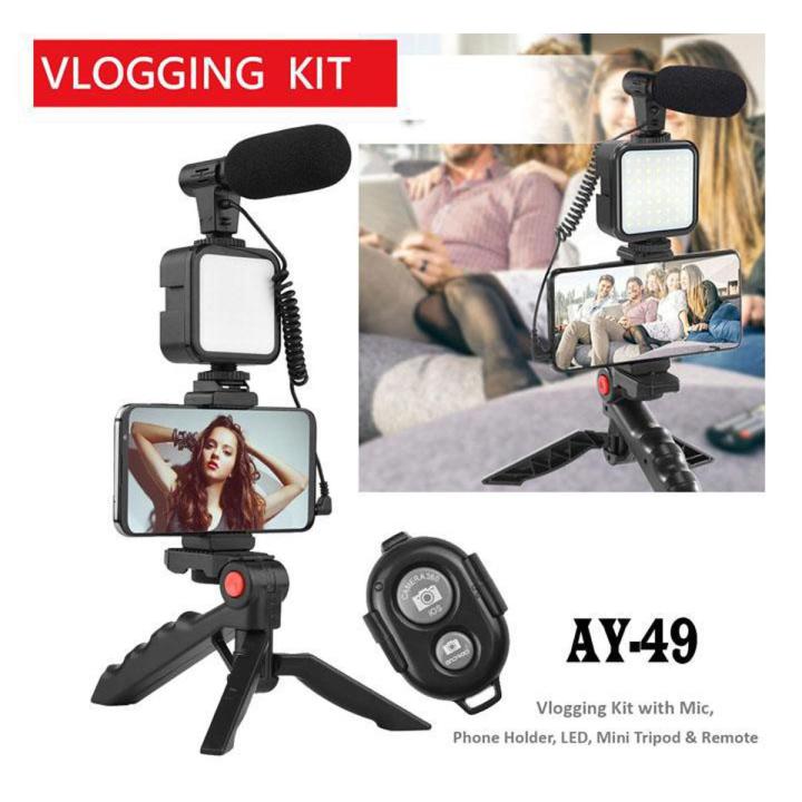 AY-49 Smartphone & Camera Vlogging Studio Kits Video Capture ...