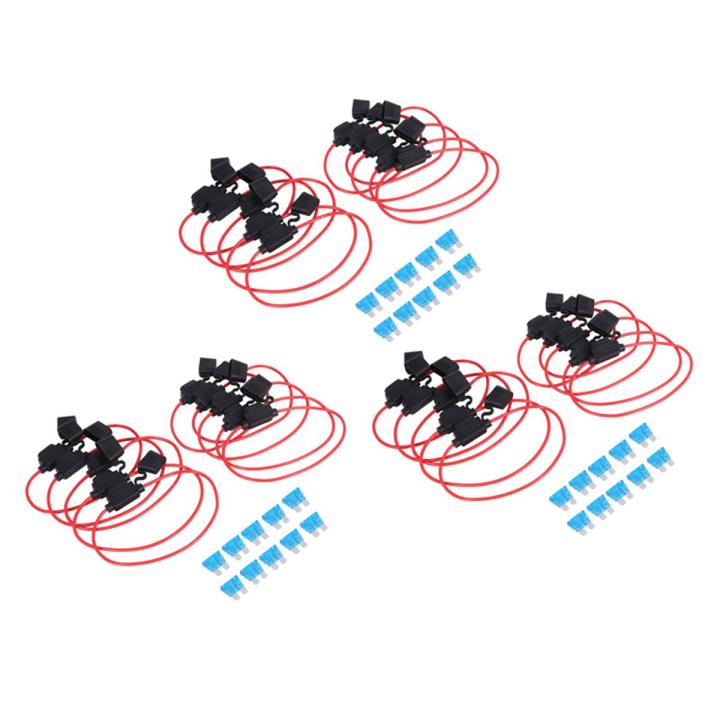 Inline Fuse Holder ATC/ATO Add-A-Circuit Car Fuse Holder 30 Pack Fuse ...