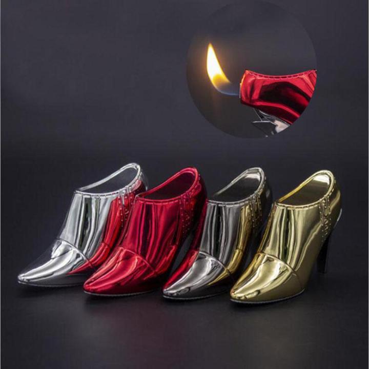 Creative Fashion High Heels Lighter Open Fire New Exotic Shoes Gas ...