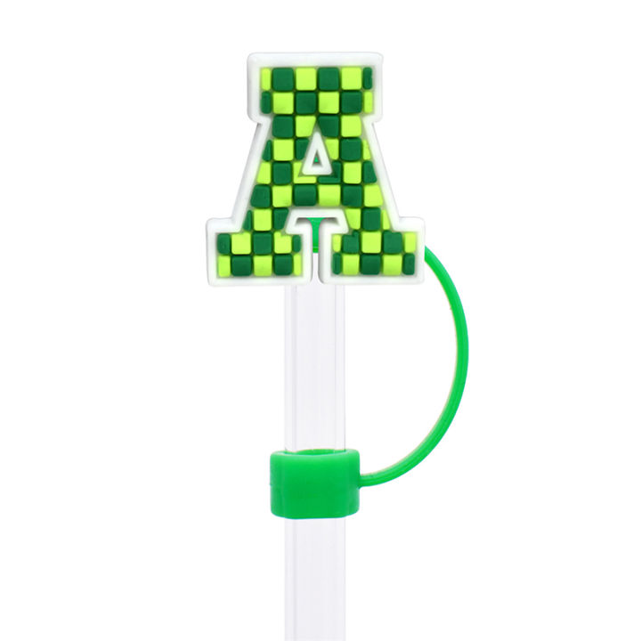 1PCS Letter Silicone Straw Covers Cap Compatible With Stanley 30&40Oz ...