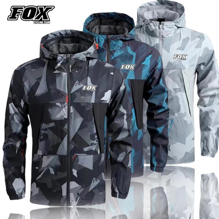 Motorcycles Men Waterproof Jacket FOX Cycling Team Downhill MTB ...