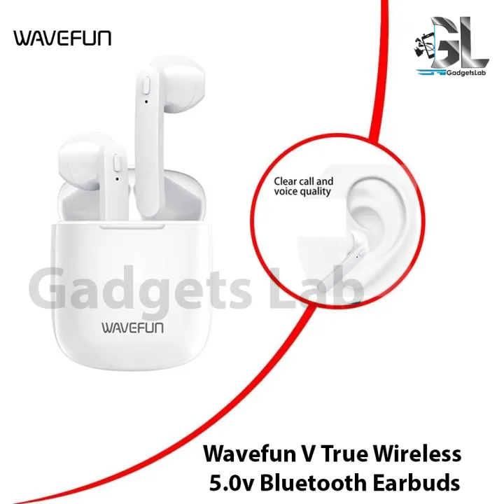 Wavefun v ট্রু ওয়্যারলেস 5.0 ব্লুটুথ ইয়ারবাড | Daraz.com.bd