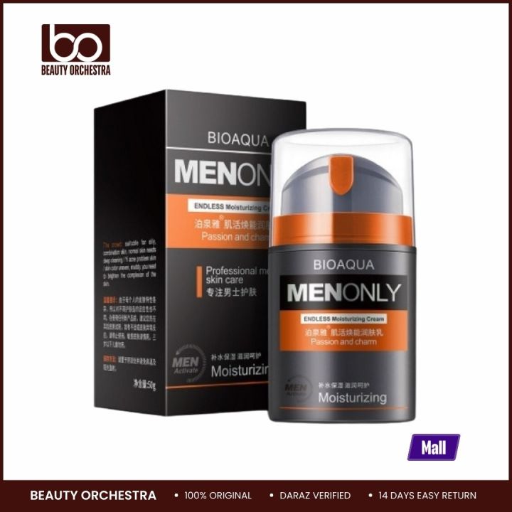Bioaqua Men only Endless Moisturizing Cream - 50 gm | Daraz.com.bd