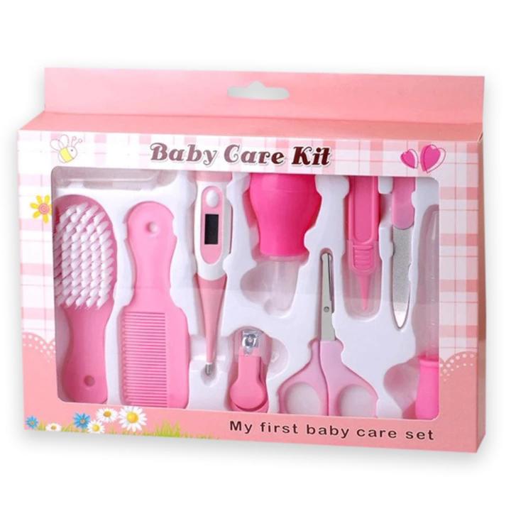 10 Pcs New-born Baby Kids Health Care Kit Set ( Pink-Bule ) | Daraz.com.bd