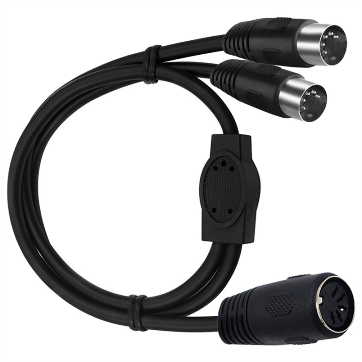 MIDI DIN 5-Pin Splitter Din 5Pin Male to Dual 2 Female Audio MIDI ...