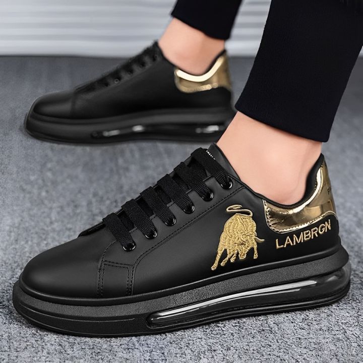 New Lamborghini sneaker white men casual shoes black - Juta - Shoes For ...