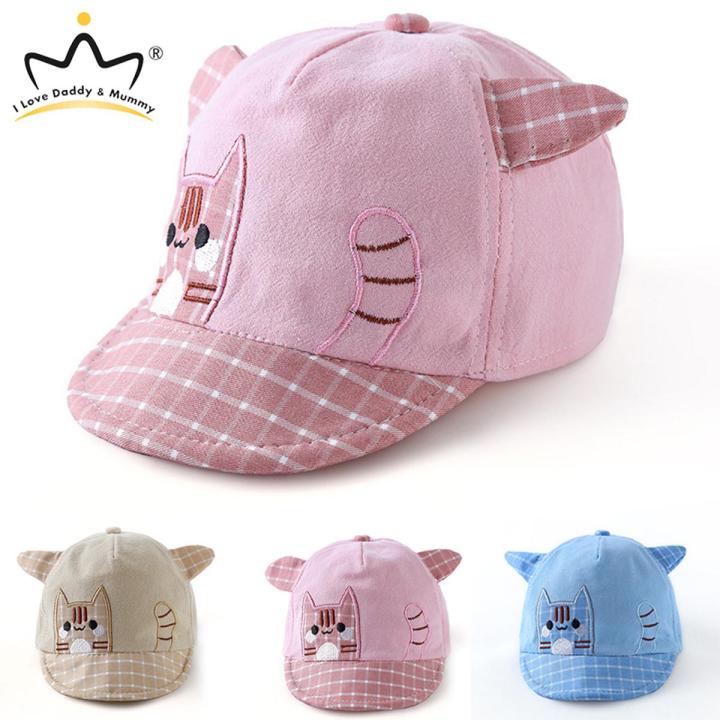 Baby hats spring autumn summer 0-6 months baby children cute sun shade ...