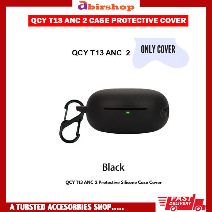 QCY T13 ANC 2 Case Protective Cover Premium Quality Earbuds Case Cover ...