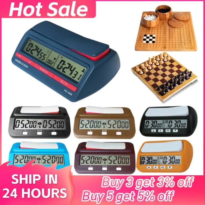 Professional Chinese Chess Clock Digital Timer Count Up Down Timer Advanced Chess Board Games