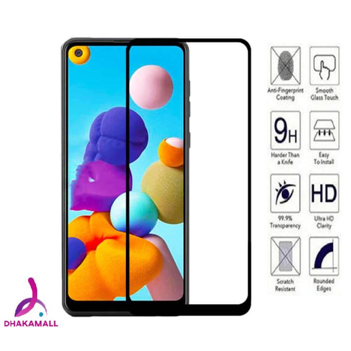 Samsung Galaxy A21 Tempered Glass Screen Protector 6D/11D/21D 9H ...