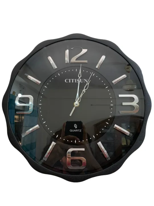 38 CM Vintage Fiber Made Citisun Decorative Wall Clock | Daraz.com.bd