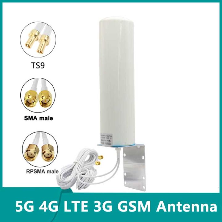 2*2 Cable TS9 SMA RPSM Male 5G 4G LTE 3G GSM IP67 Mimo Outdoor Waterproof Aerial 28dbi Omni WiFi ...