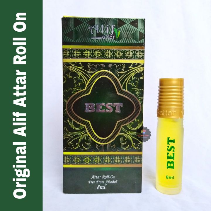 Alif Best Attar Long Lasting Roll On Ator Non Alcoholic Perfume (Halal ...