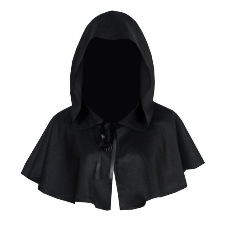 【Serendipity party】Halloween Cape Hooded Cosplay Masquerade Ball-black ...