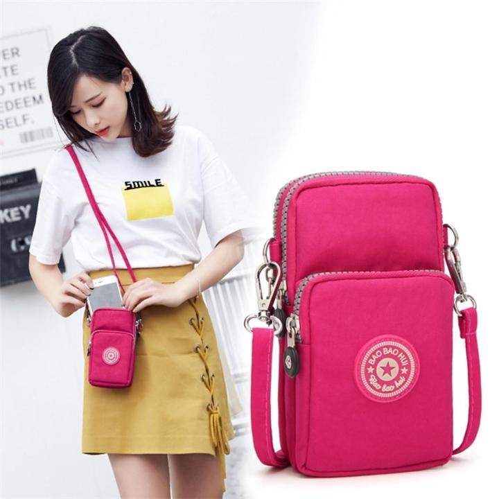 Small Shoulder Bags Nylon Women Mobile Phone Bags Mini Female Messenger ...