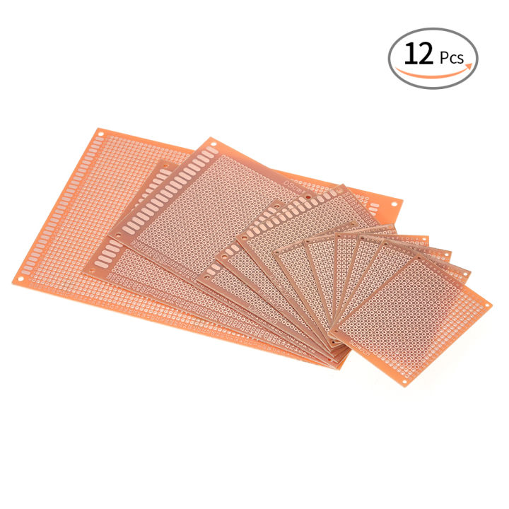 KOGEEK 12pcs Prototype PCB Board Breadboard Universal Printed Circuit ...