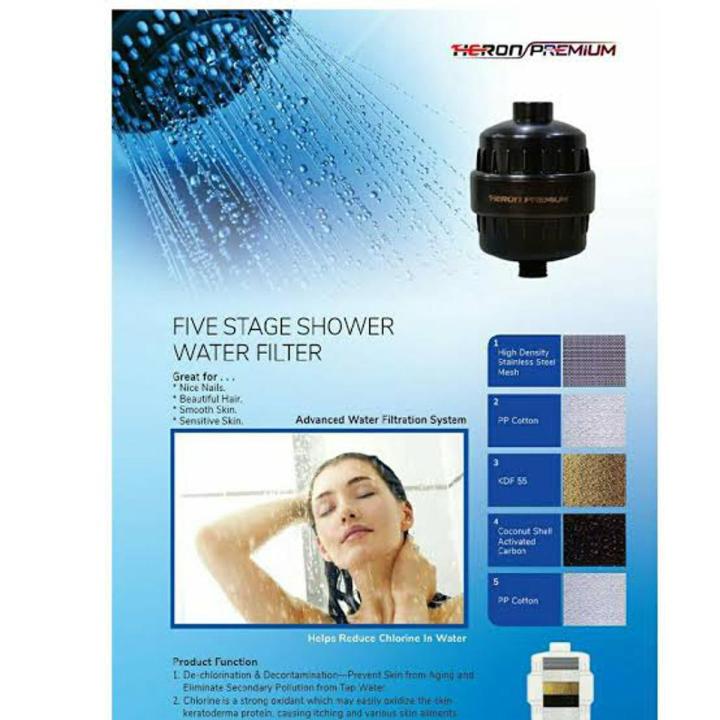 Heron Premium Shower Filter 60000 Capacity, Healthy and Beautiful Hair ...