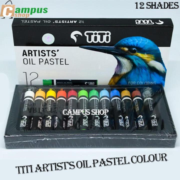 Titi Artist's Oil Pastel color, 12 Shades Box for professional Artists ...