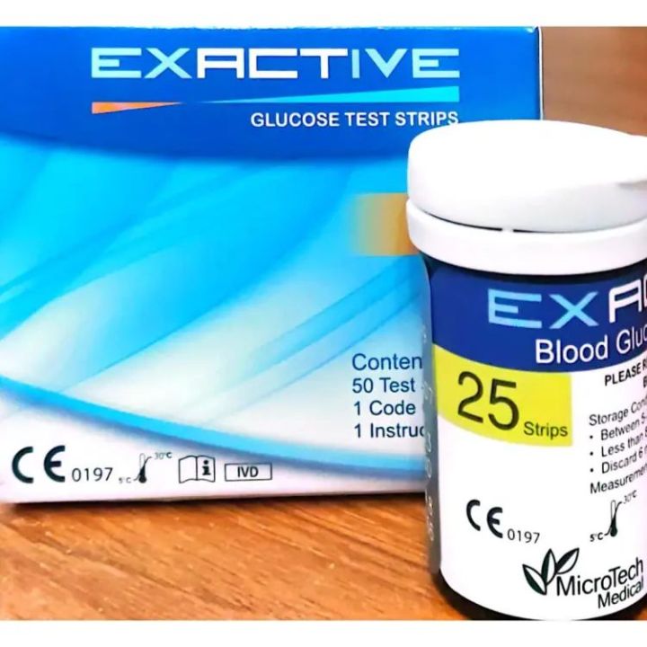 Exactive Vital 25 Pcs Test Strips | Daraz.com.bd