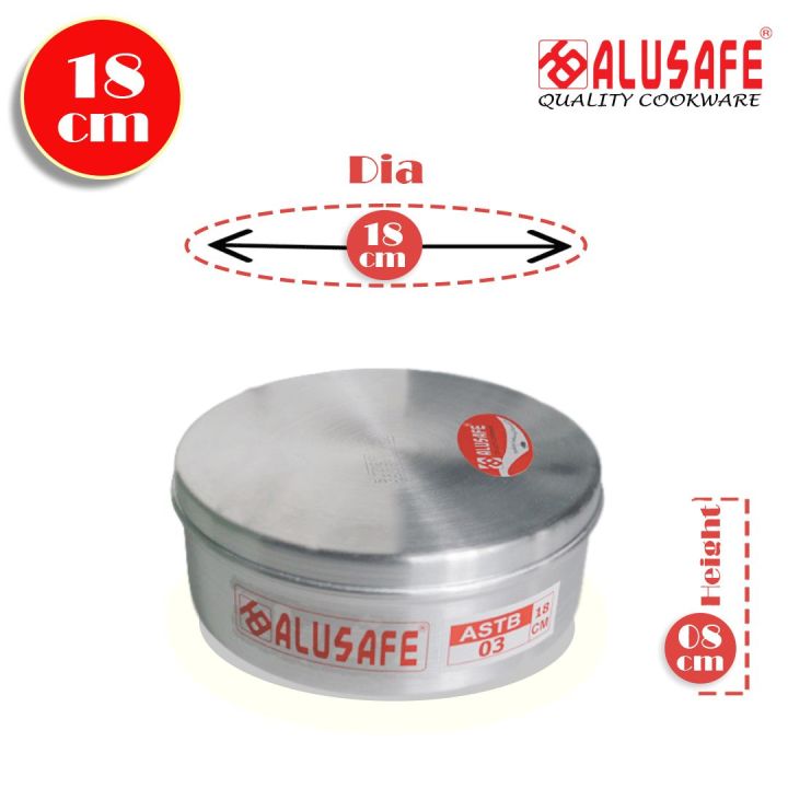 Alusafe Aluminum Pudding Box with Lid 18*7 CM | Daraz.com.bd