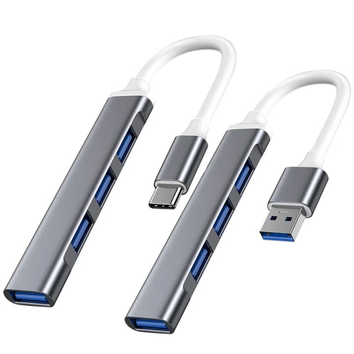 4 Port USB 3.0 Hub Super Speed 5Gbps Converter Cable Adapter Micro USB ...