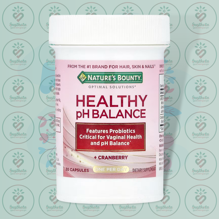 Nature's Bounty Healthy pH Balance + Cranberry - 30 Capsules - with ...