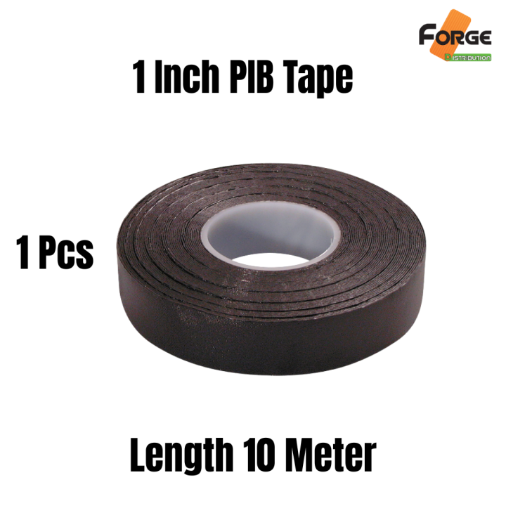 1 Pcs 1 Inch Black PIB Self Amalgamating Tape 25mm x 10M – Waterproof ...