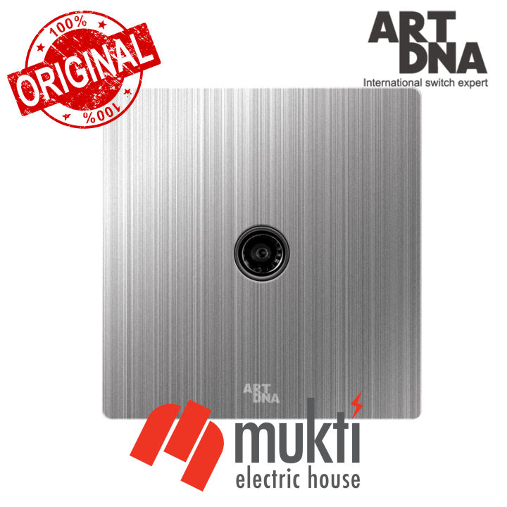 ART DNA A69 Steel Series TV Dish Cable Socket Electrical Wall ...