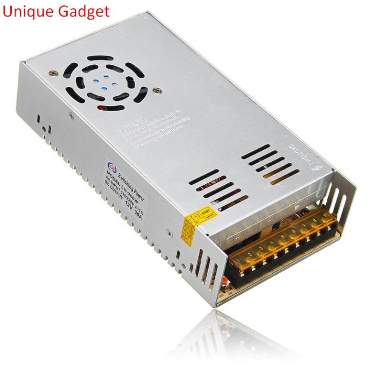 Power supply 12V 30A AC TO DC SMPS/350W LED Transformer, 12v slim smps circuit | Daraz.com.bd
