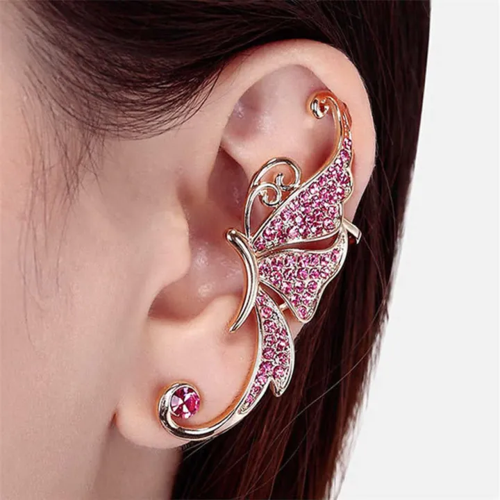 Decorative Ear Clips - Dragon Ear Cuff - Wing Ear Piece - Butterfly ...