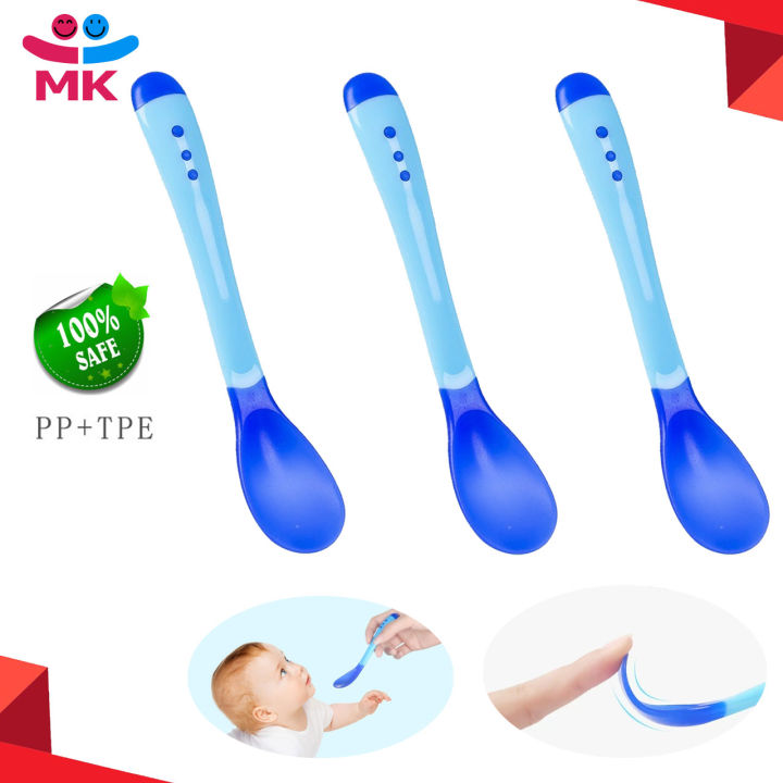 Silicone Baby Feeding Spoon for Baby Training Spoons, Dishwasher and Boil Safe | Daraz.com.bd