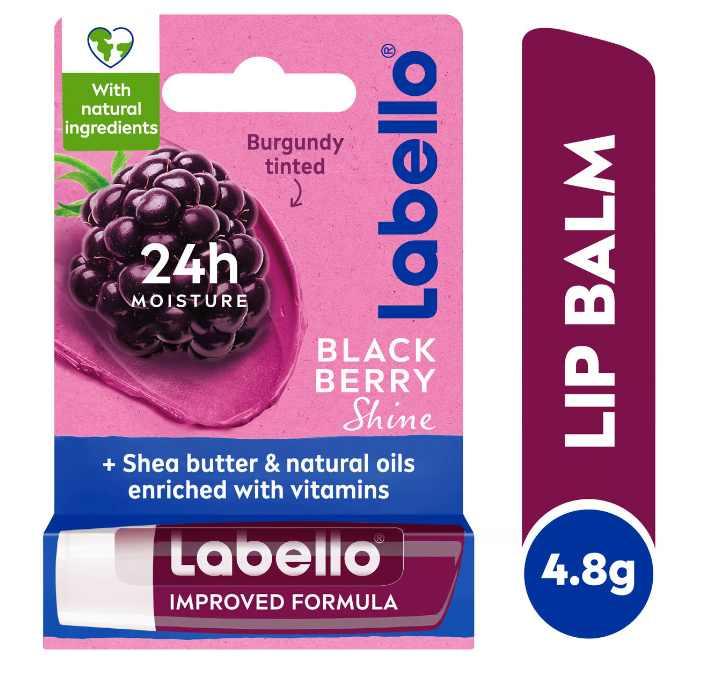Labello Lip Balm Moisturising Lip Care Blackberry Shine,4.8g | Daraz.com.bd
