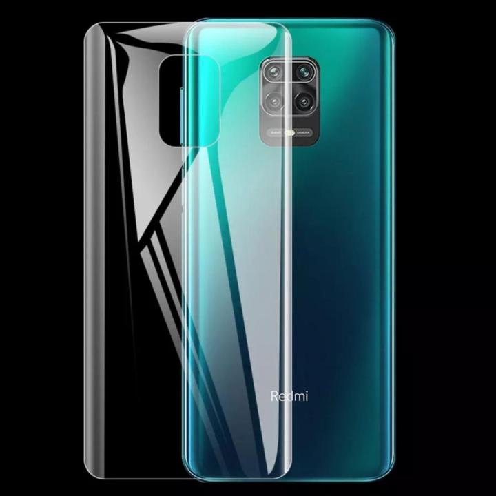 For Redmi Note 9 3D Carbon Fiber Back Cover Screen Protector Sticker ...