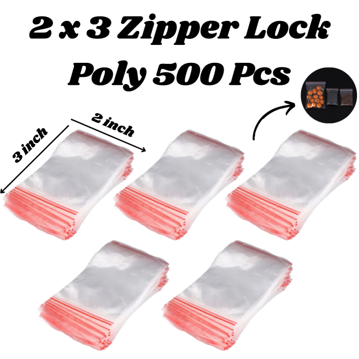 Resealable Clear Zipper Poly Bag | Zip Lock Convenience for Secure ...