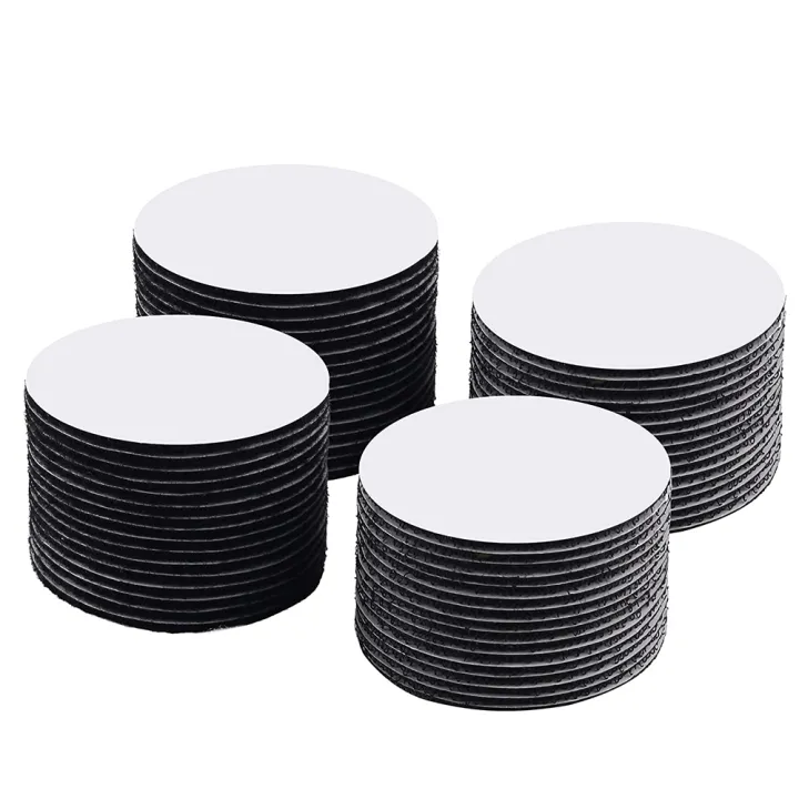 64 Pairs Hook and Loop Tape Fastener Round Dia. 2.4 inch Dots Pad ...