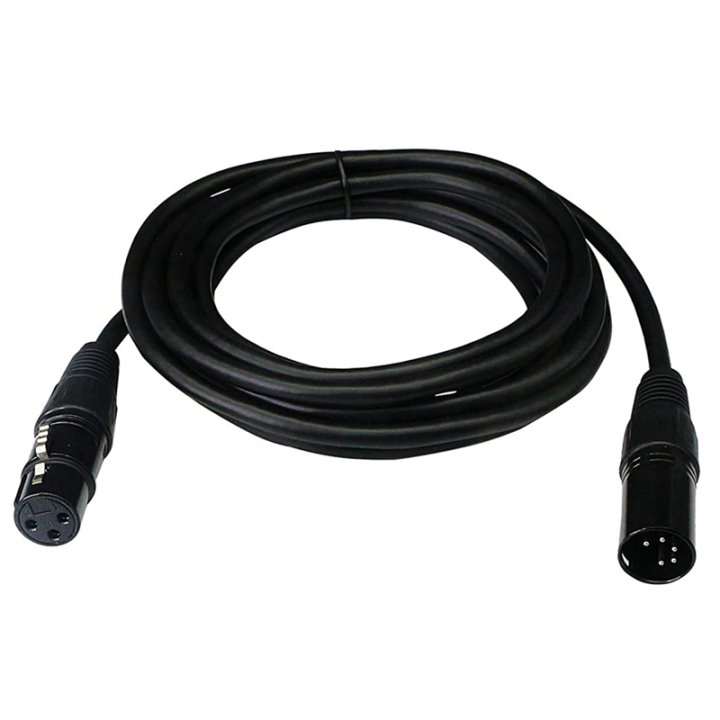 2X DMX Stage Light Cable,DJ XLR Cable,3-Pin Female XLR to 5-Pin Male ...