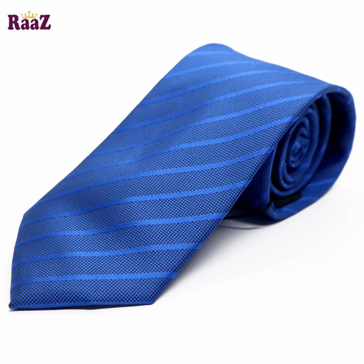 Royal Blue Imperial Stitch Broad Stripe Statement Tie For Men | Daraz ...