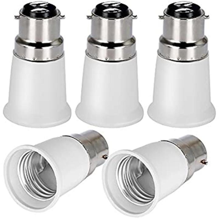 5 pcs Bulb Base Socket ( B22 To E27 ) Converter Adapter | Daraz.com.bd