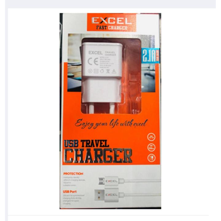 Excel Charger Hiking E-100 with 2.1A USB Mobile charger | Daraz.com.bd