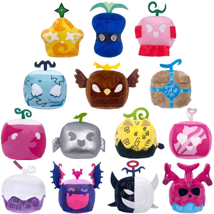 【Customer favorite】 Blox Fruits Game Plush Fruit Leopard Pattern Box ...