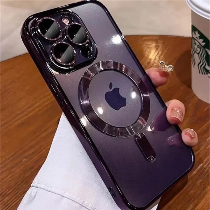 Luxury Lens Seal Protect Plating Phone Case For IPhone 11 12 13 14 15 ...