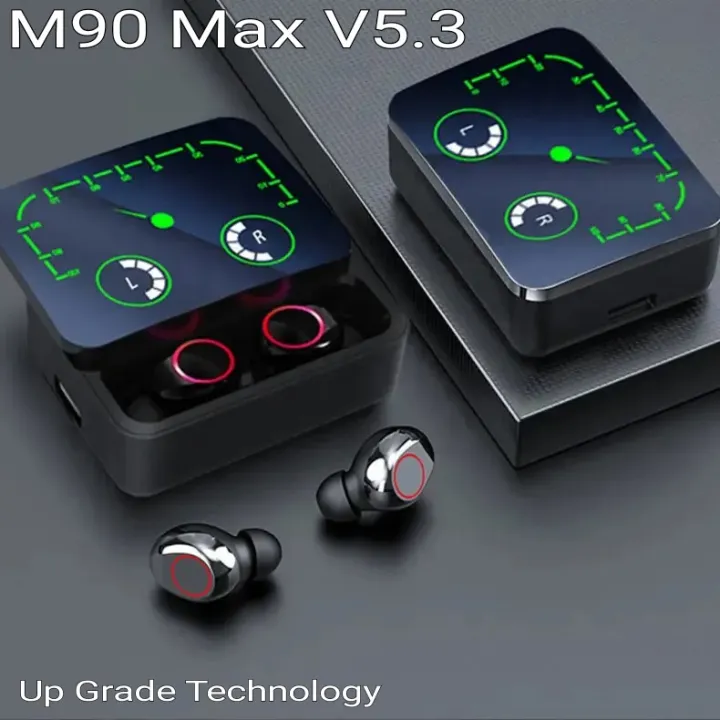 M90 MAX Earphones Wireless Bluetooth 5.3 Headphones Headset Sports ...