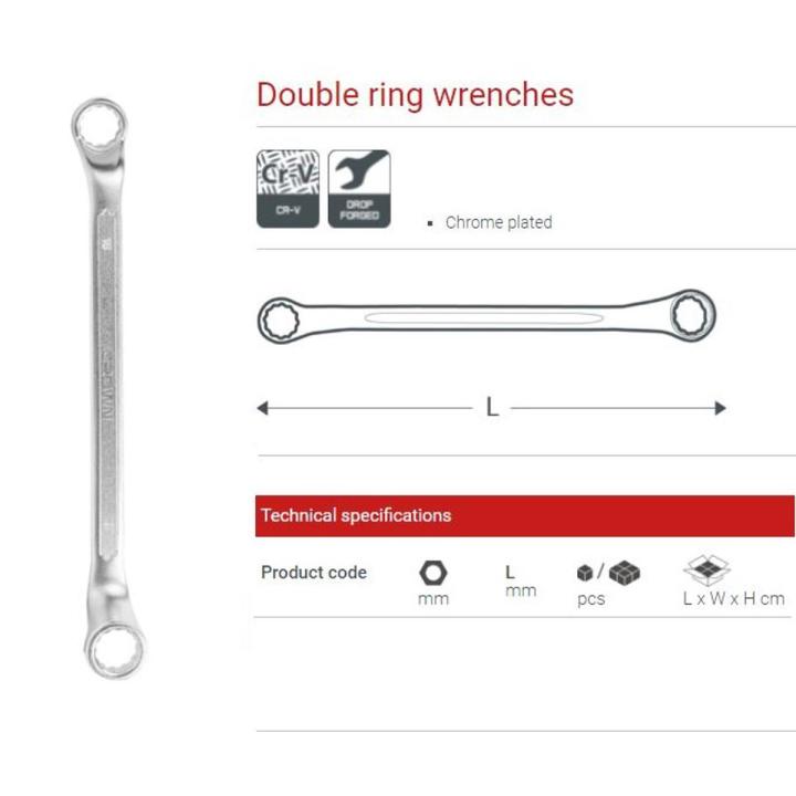 CROWN Double Ring Offset Spanner Cr-V Industrial Series - Kings Trading | Daraz.com.bd
