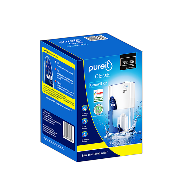 Unilever Pureit Classic Germ Kill Kit 1500L, 3000L (Water Purifier) 100 ...