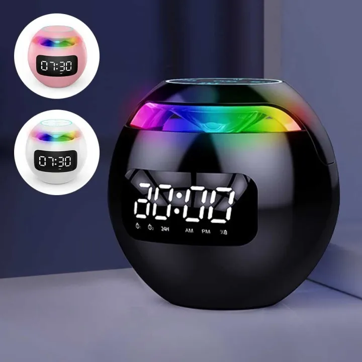 FM LED Alarm Clock Radio Display Music Speaker Modern | Daraz.com.bd