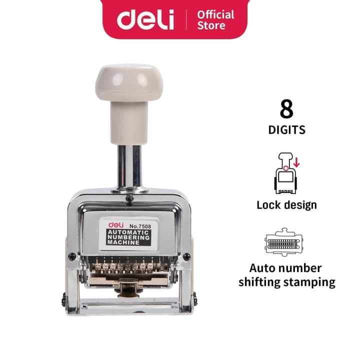 Deli E7508 Auto Numbering Machine 8Digits | Daraz.com.bd
