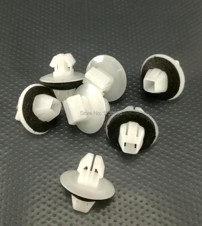 100 Clips White Rocker Panel Moulding Clips With Sealer Fit For Suzuki ...